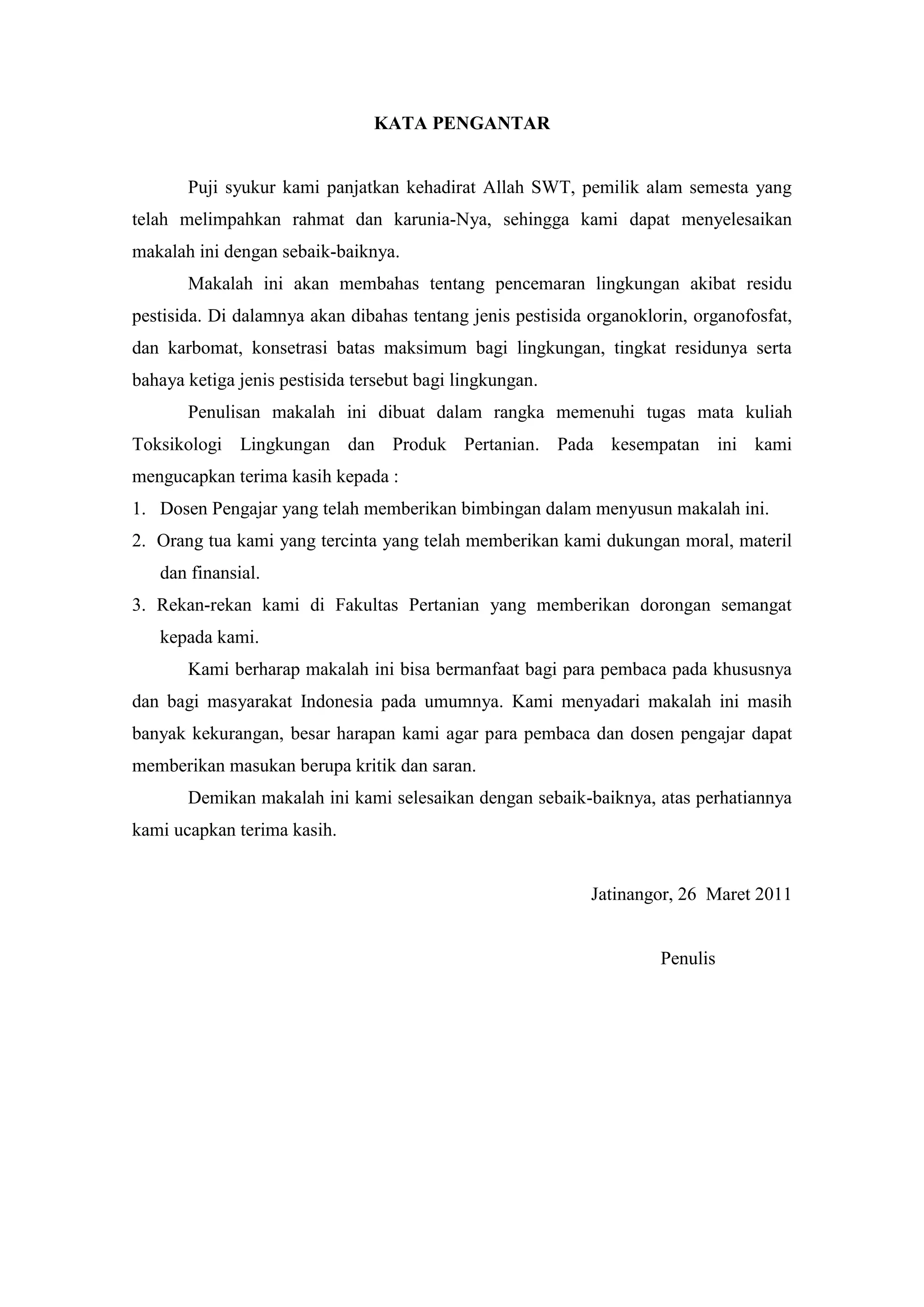 Tgs mklh pbl residu pestisida | DOCX