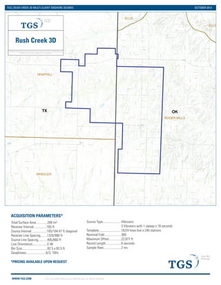 TGS NSA- Onshore Rush Creek 3D | PDF
