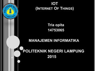 Tgs pak septa iot tria | PPT