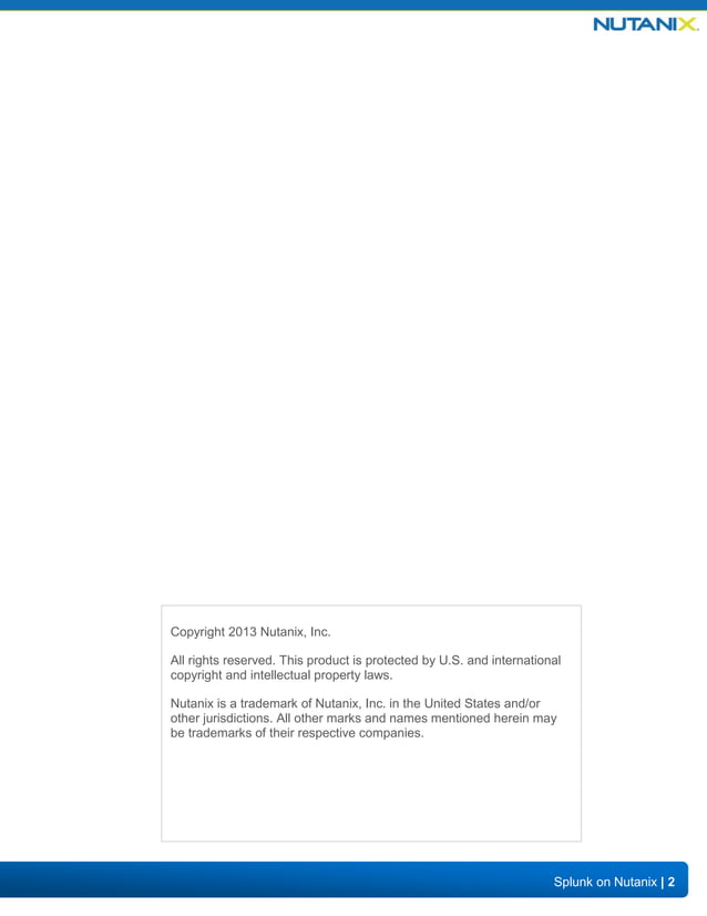 NUTANIX and SPLUNK | PDF | Computer Software and Applications | Computing