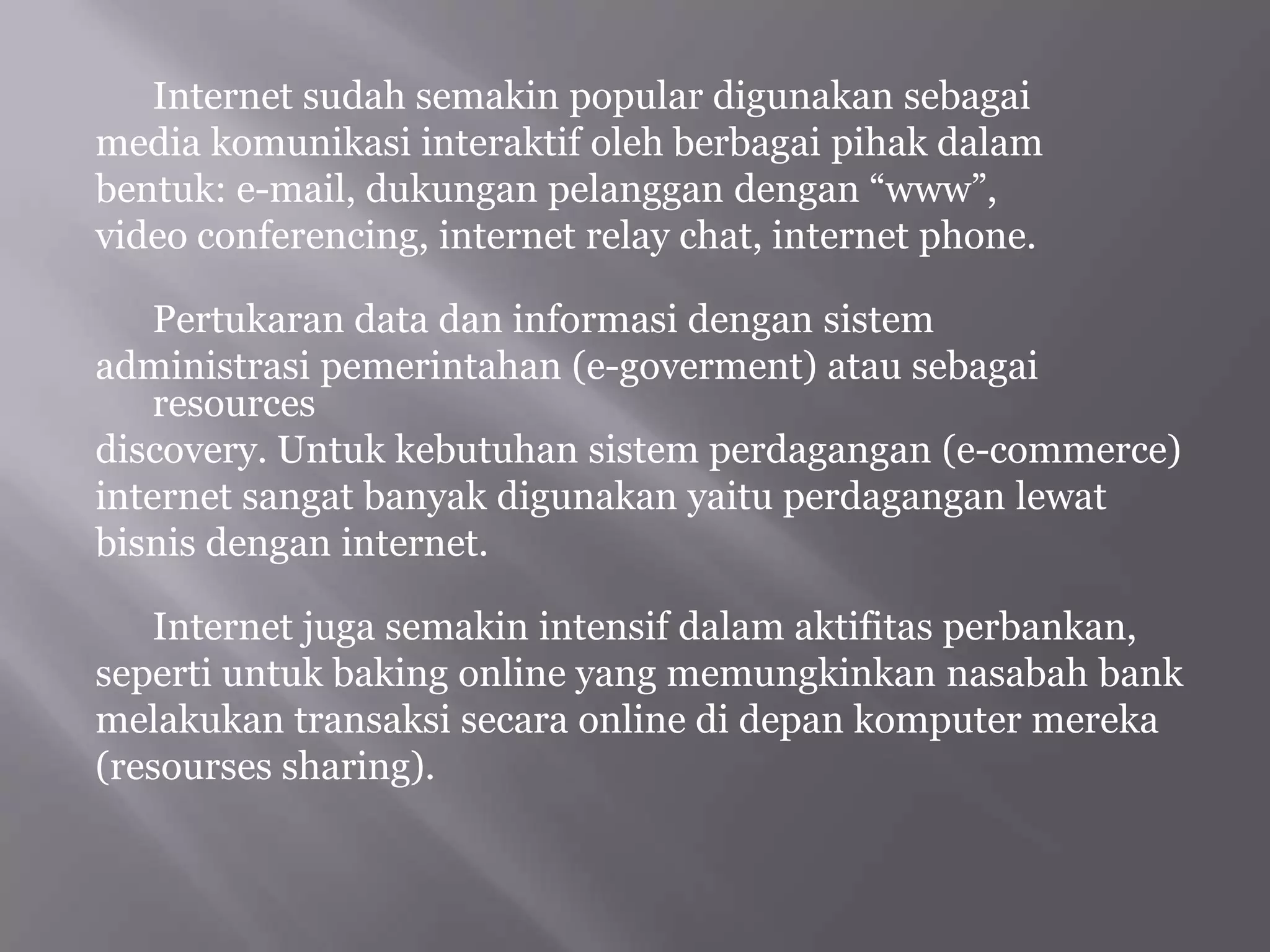 memahami dasar-dasar sistem jaringan internet/intranet | PPTX