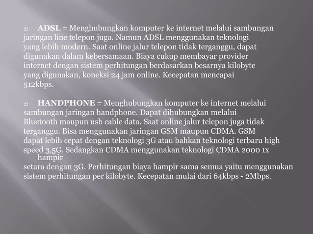 memahami dasar-dasar sistem jaringan internet/intranet | PPTX