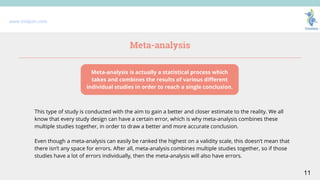 Types and Designs of Clinical Studies | PPTX