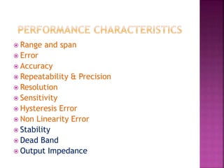 Mechatronics (Sensors) | PPTX