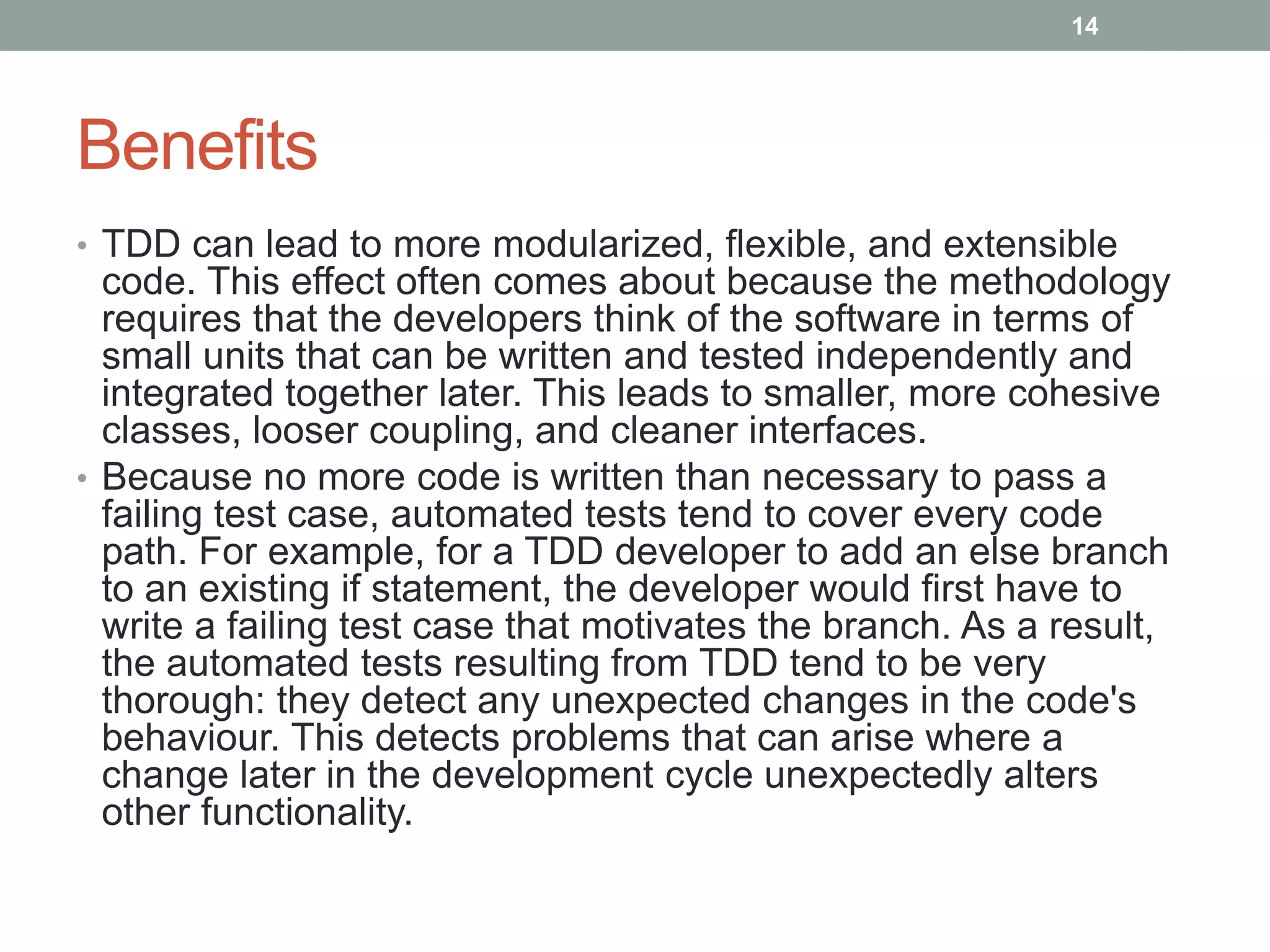 Test driven development | PPTX