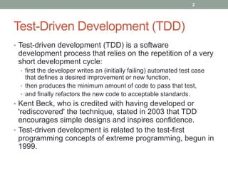 Test driven development | PPTX