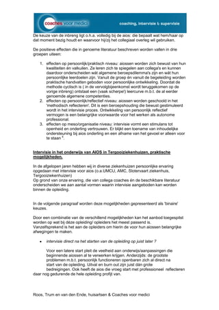 intervisie in de opleiding tot medisch specialist | PDF