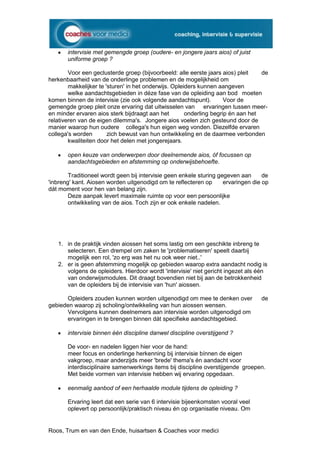 intervisie in de opleiding tot medisch specialist | PDF