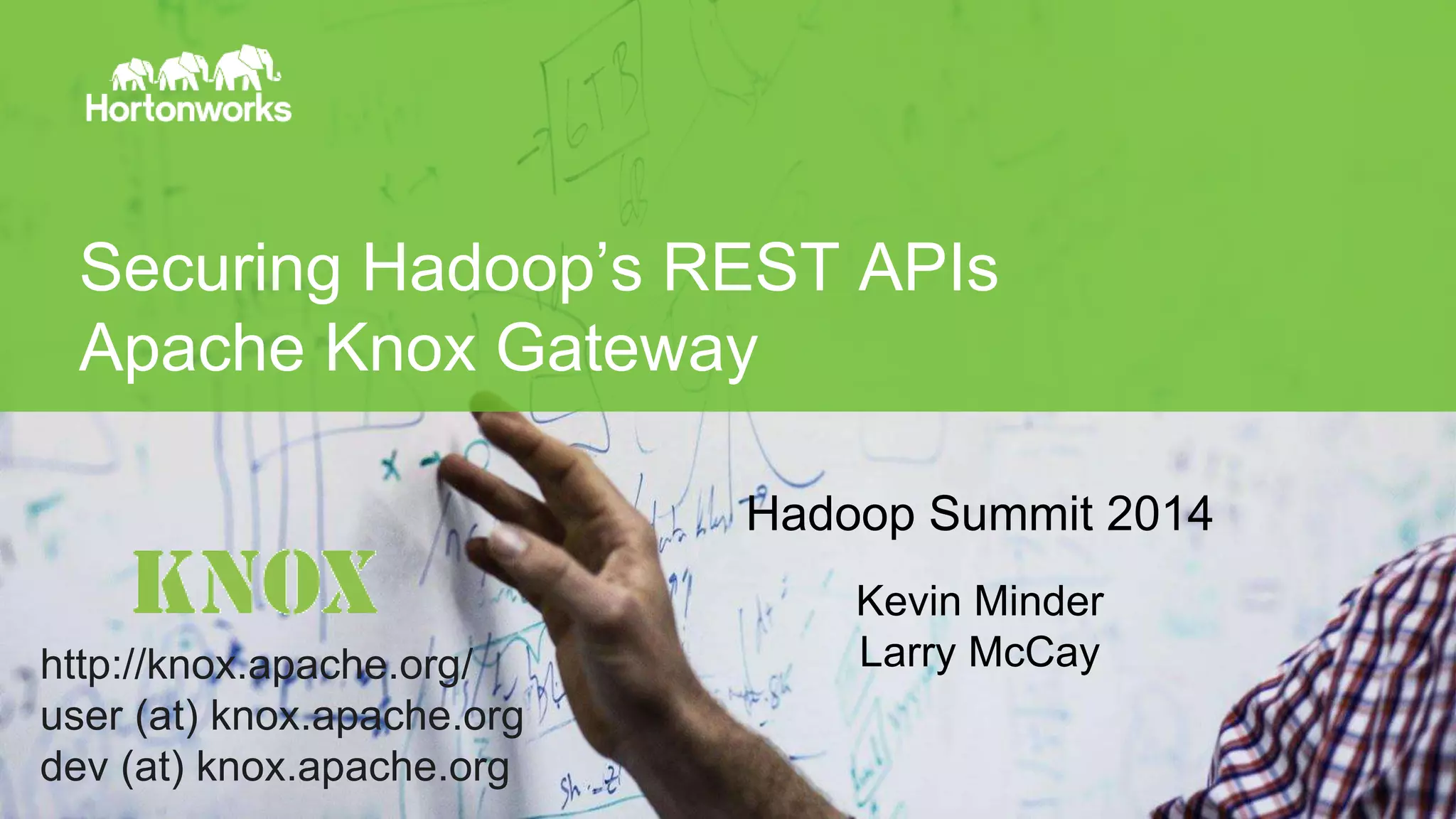 Hadoop REST API Security with Apache Knox Gateway | PPTX