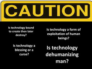 Technology and Humanism | PPTX