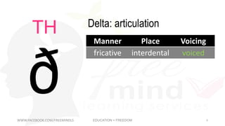 ESL Pronunciation: introduction to the 2 sounds of "th" | POTX