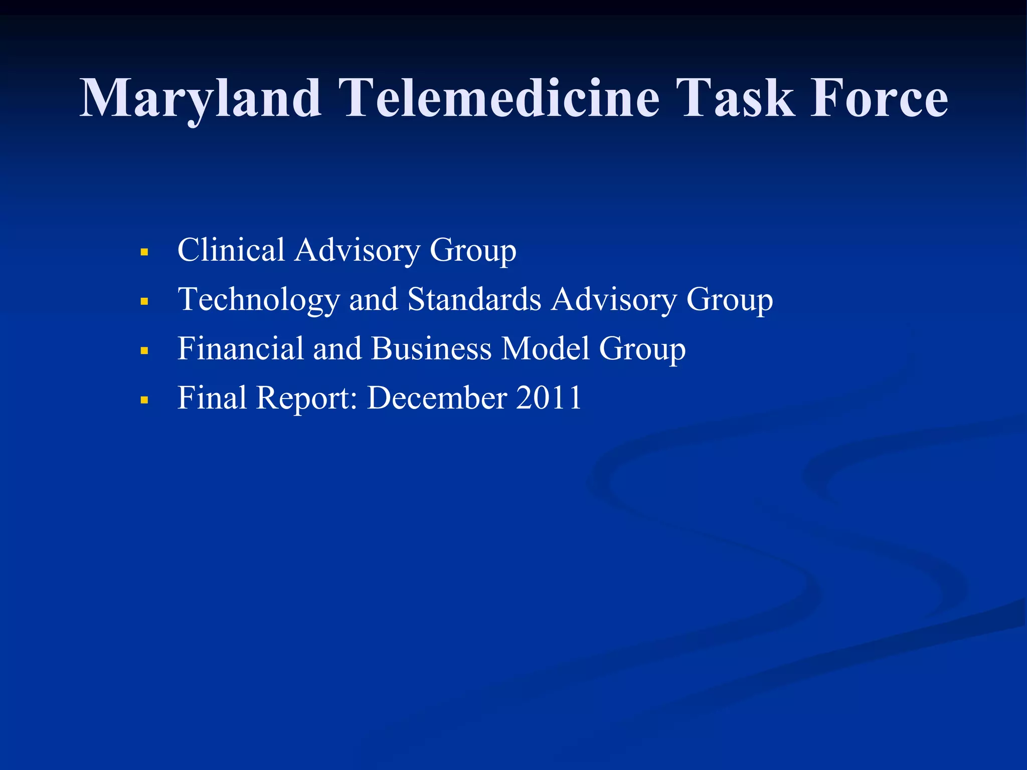 Telemedicine and Stroke Care in Maryland | PPT