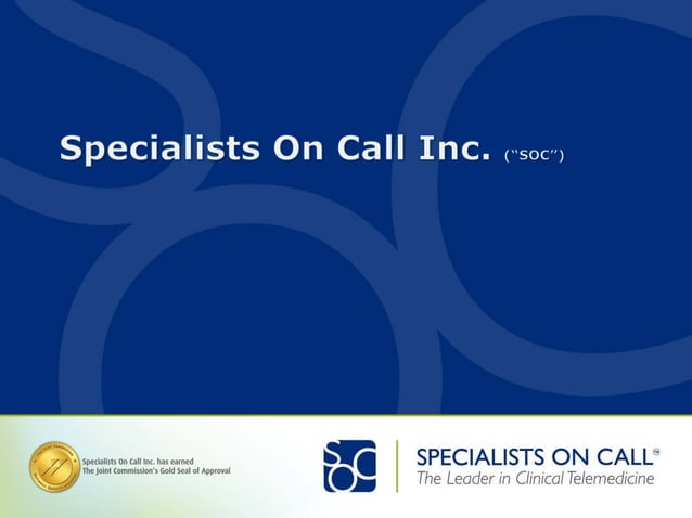 Specialists on Call Inc (SOC) | PDF