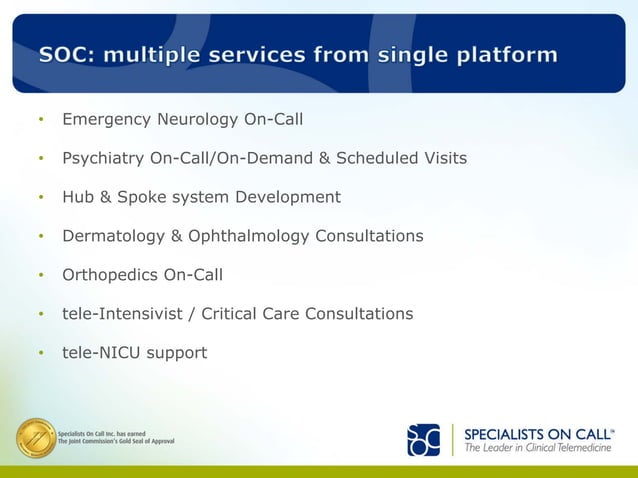 Specialists on Call Inc (SOC) | PDF