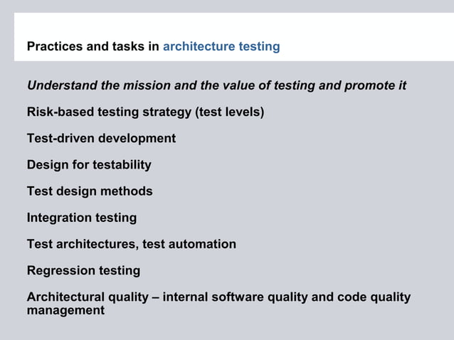 'Architecture Testing: Wrongly Ignored!' by Peter Zimmerer | PPT