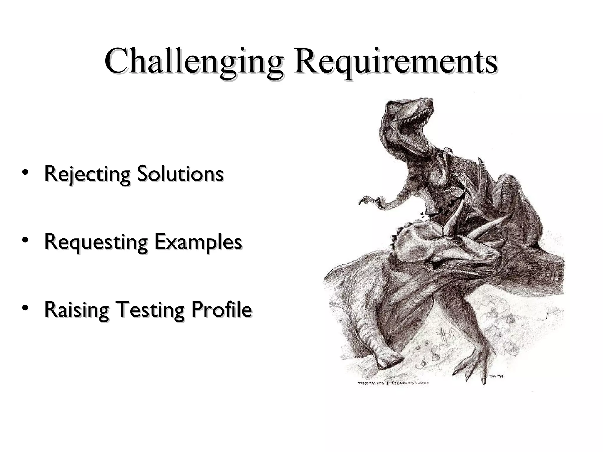 'An Evolution Into Specification By Example' by Adam Knight | PPT