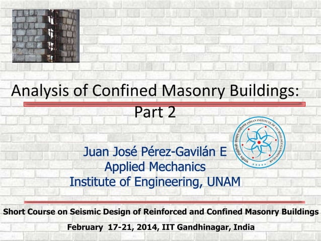 Analysis of Confined Masonry part 2 | PPT