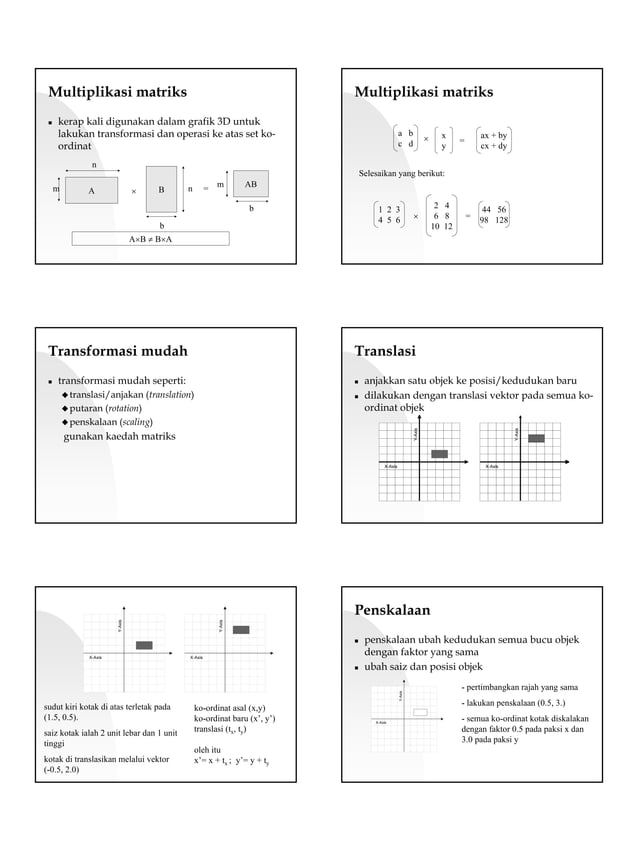 Th3813 02 sistem ko ordinat & transformasi | PDF
