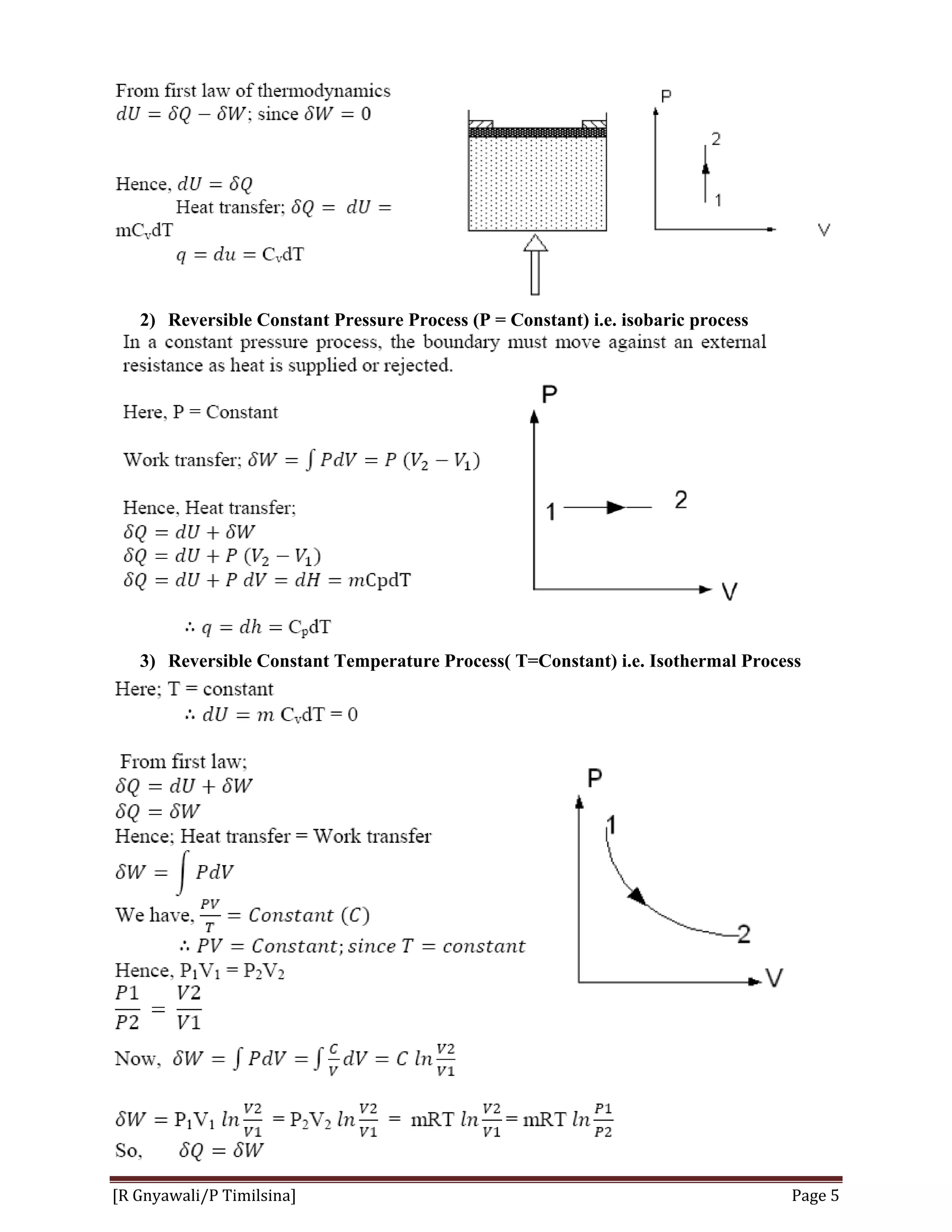 Thermodynamics note chapter:4 First law of Thermodynamics | PDF