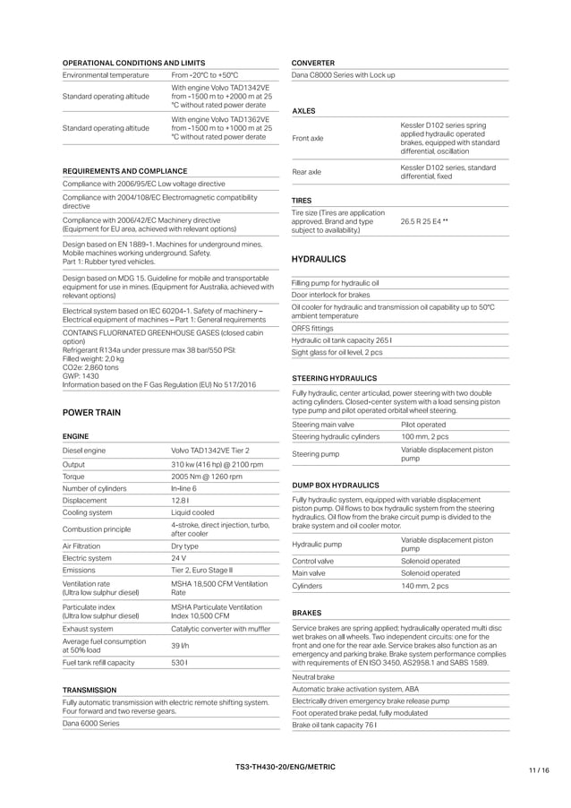Th430 specification-sheet-english | PDF