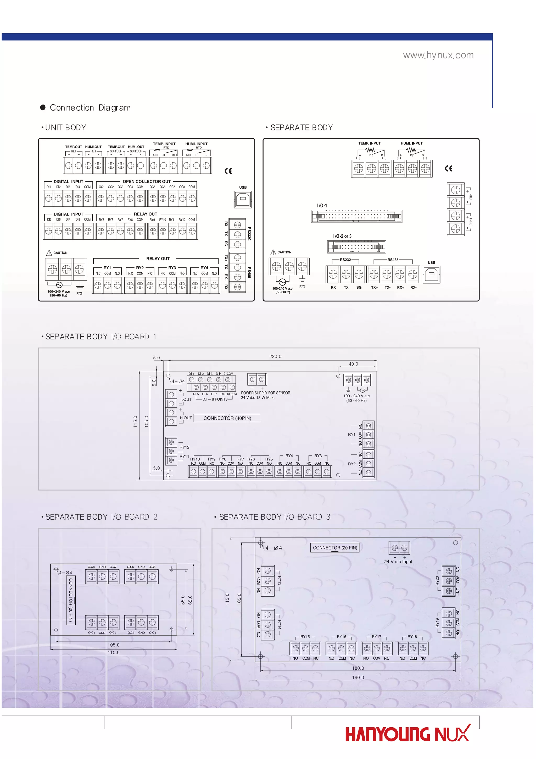 TH500 Controlador Humedad y temperatura Hanyoung NUX (www.nammisa,com ...