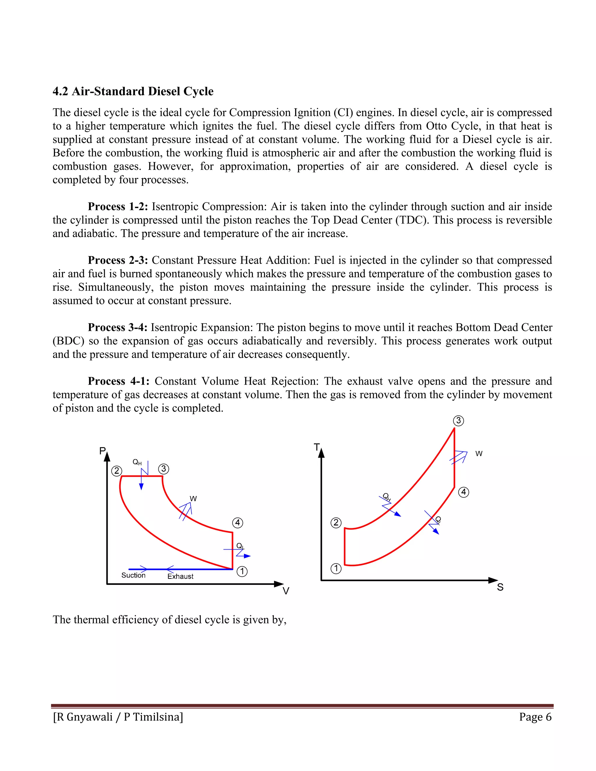 Thermodynamics chapter:7 Some Power and Refrigerator Cycle | PDF