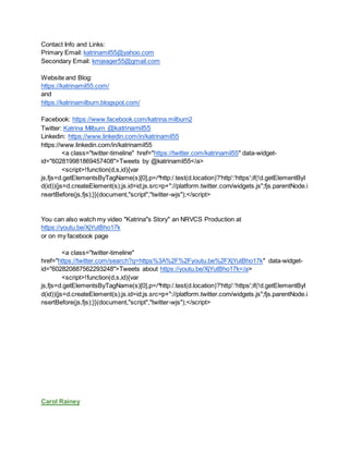 Katrina's links | DOCX