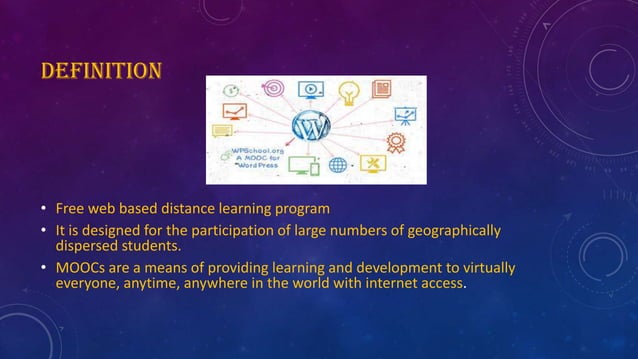 MOOCS PRESENTATION | PPT
