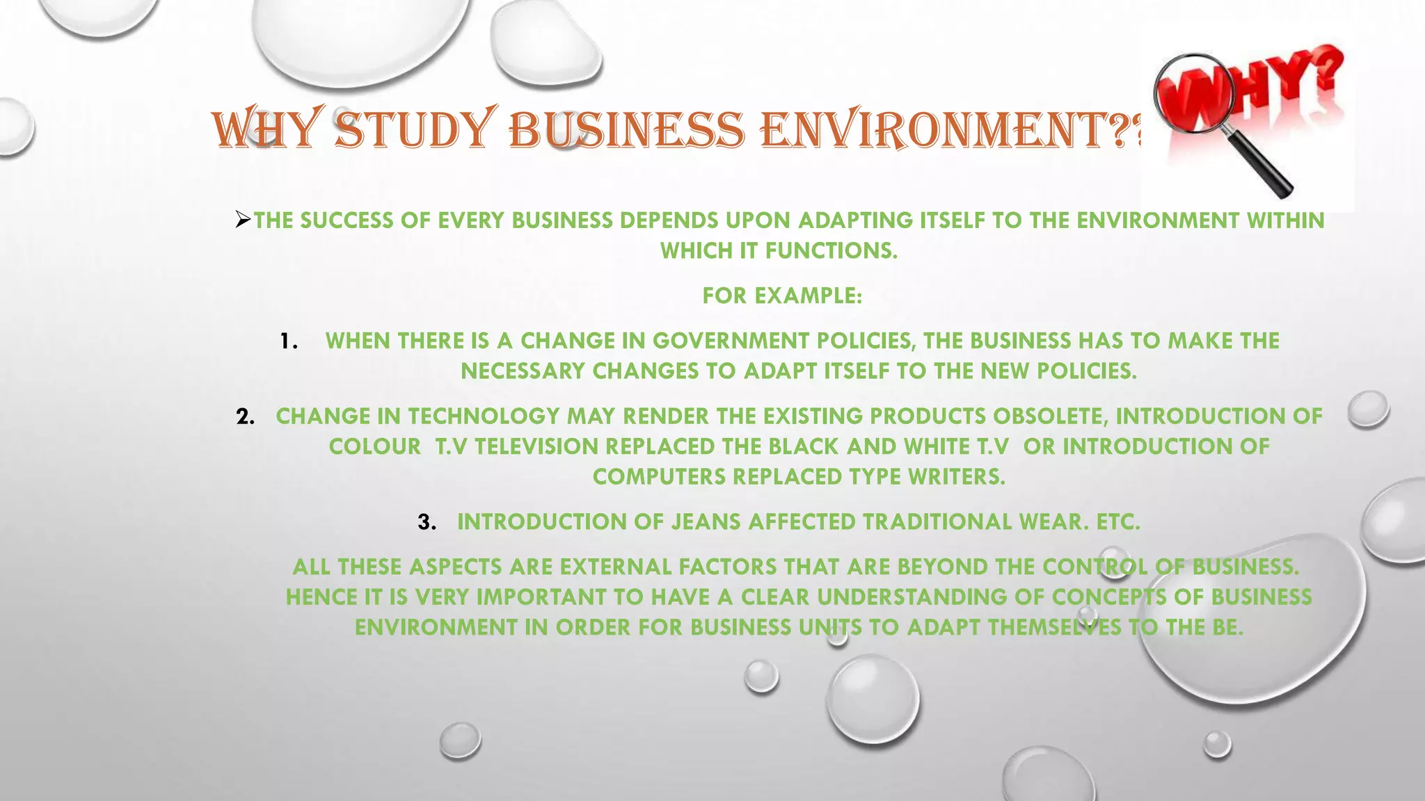 business environments | PPT