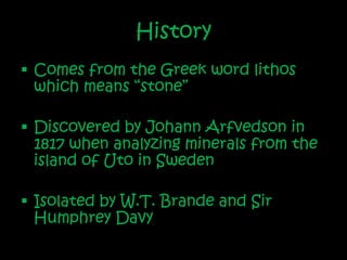 Lithium (Kayla Thacker) | PPT