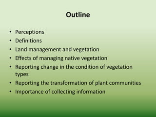 Overview of vegetation management – VAST as a solution | PPTX