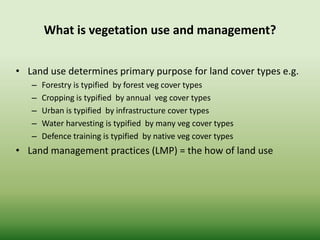 Overview of vegetation management – VAST as a solution | PPTX