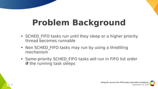Using DL servers for FIFO tasks starvation avoidance | PPT