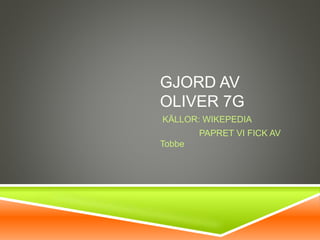 Thaggers oliver | PPTX