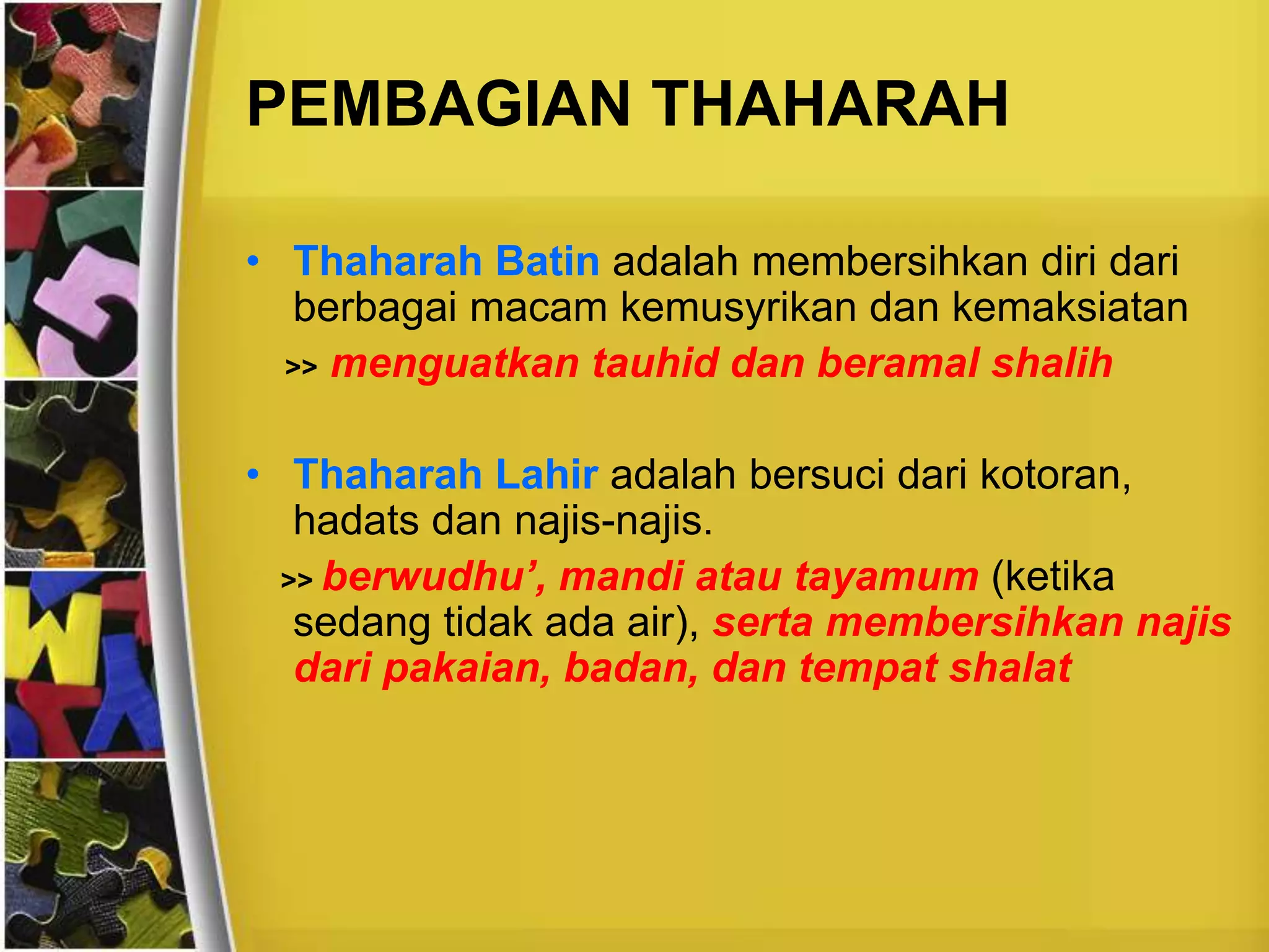 Thaharah | PPTX
