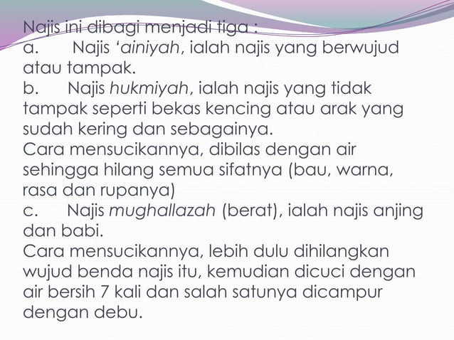 ppt ini berjudul thoharoh untuk wudhu dan hadas | PPTX