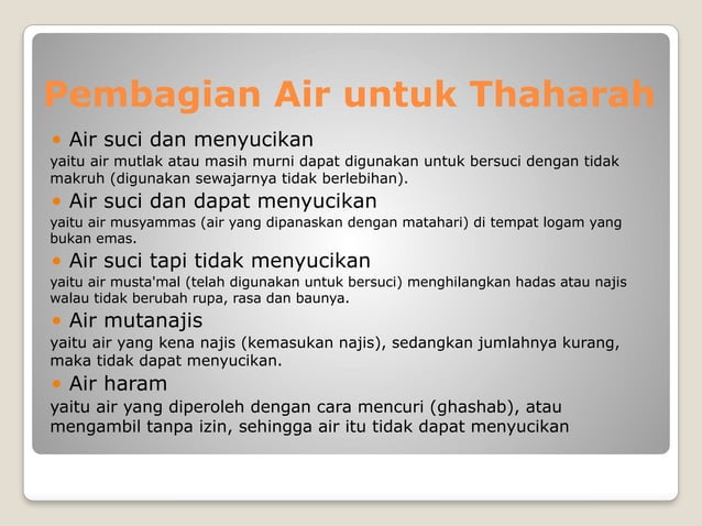 Thaharah atau Bersuci dalam Al-Quran .pptx