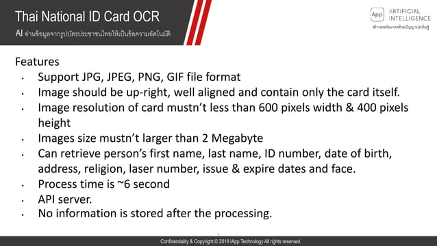 Thai National ID Card OCR | PPTX