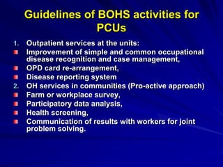 Occupational health and primary health care in Thailand | PDF