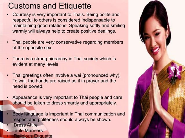 Thailand culture | PPTX | Asia Travel | Travel Locations