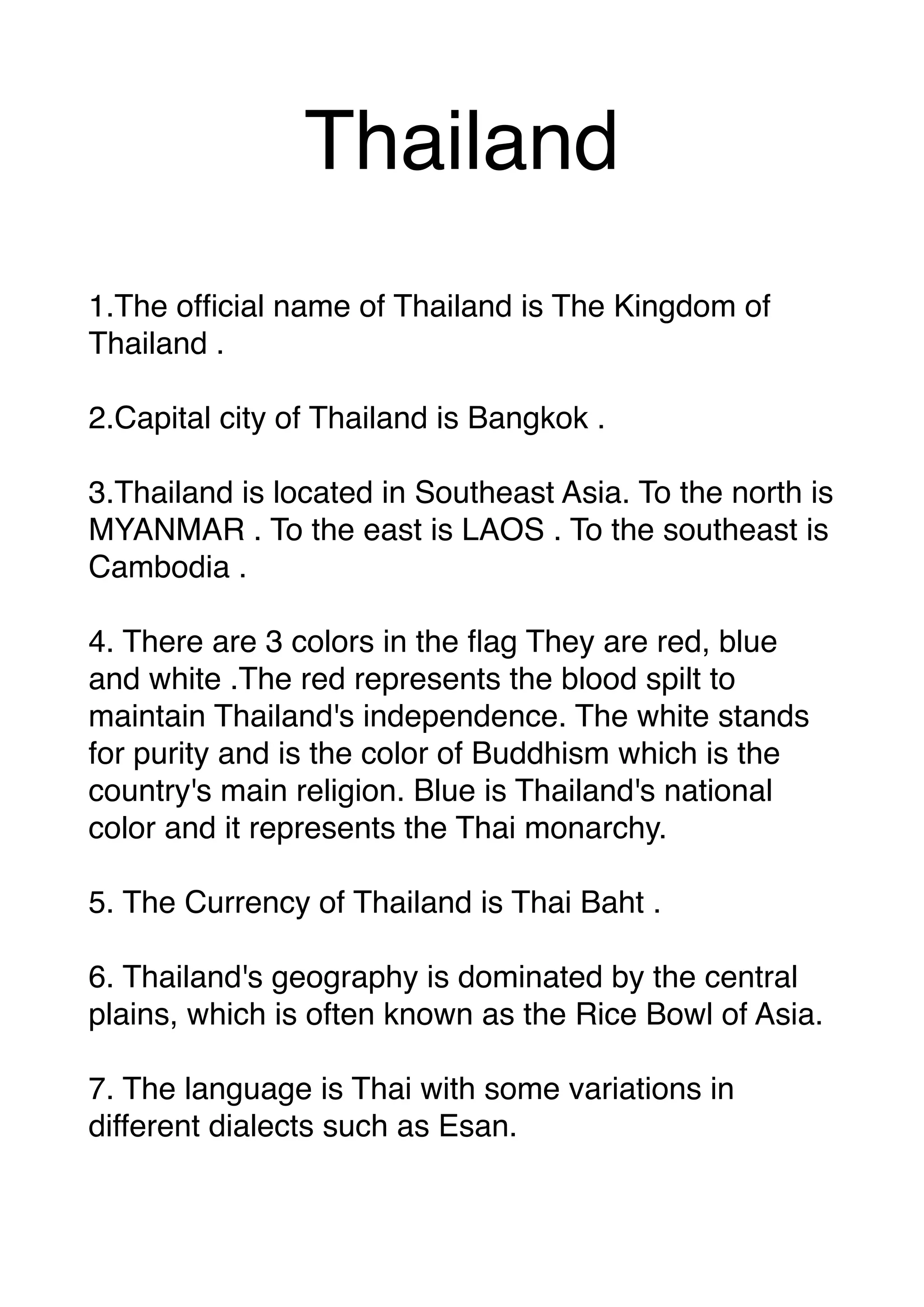 Thailand Script | PDF