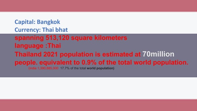 Thailand country study | PPT