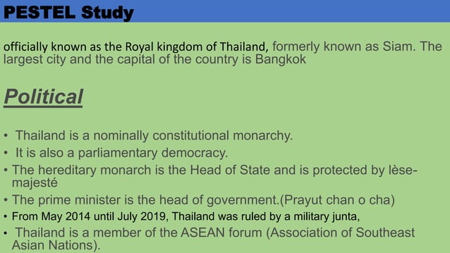 Thailand country study | PPT