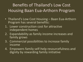 Thailand Innovative Low Cost Housing - Baan Eua-Arthorn - David Hoicka ...