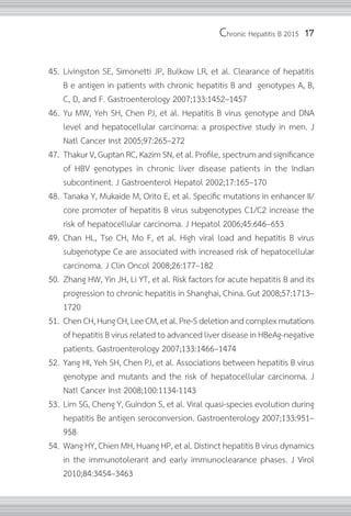Thailand guideline for management of chb and chc 2015 | PDF