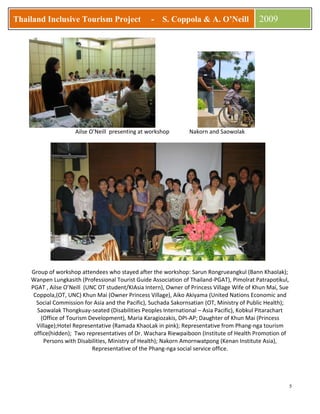 Thailand Inclusive Tourism Project | PDF