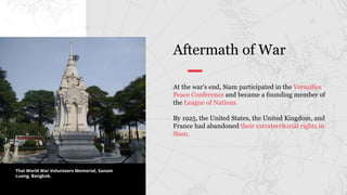 History: Thailand and the First World War.pptx