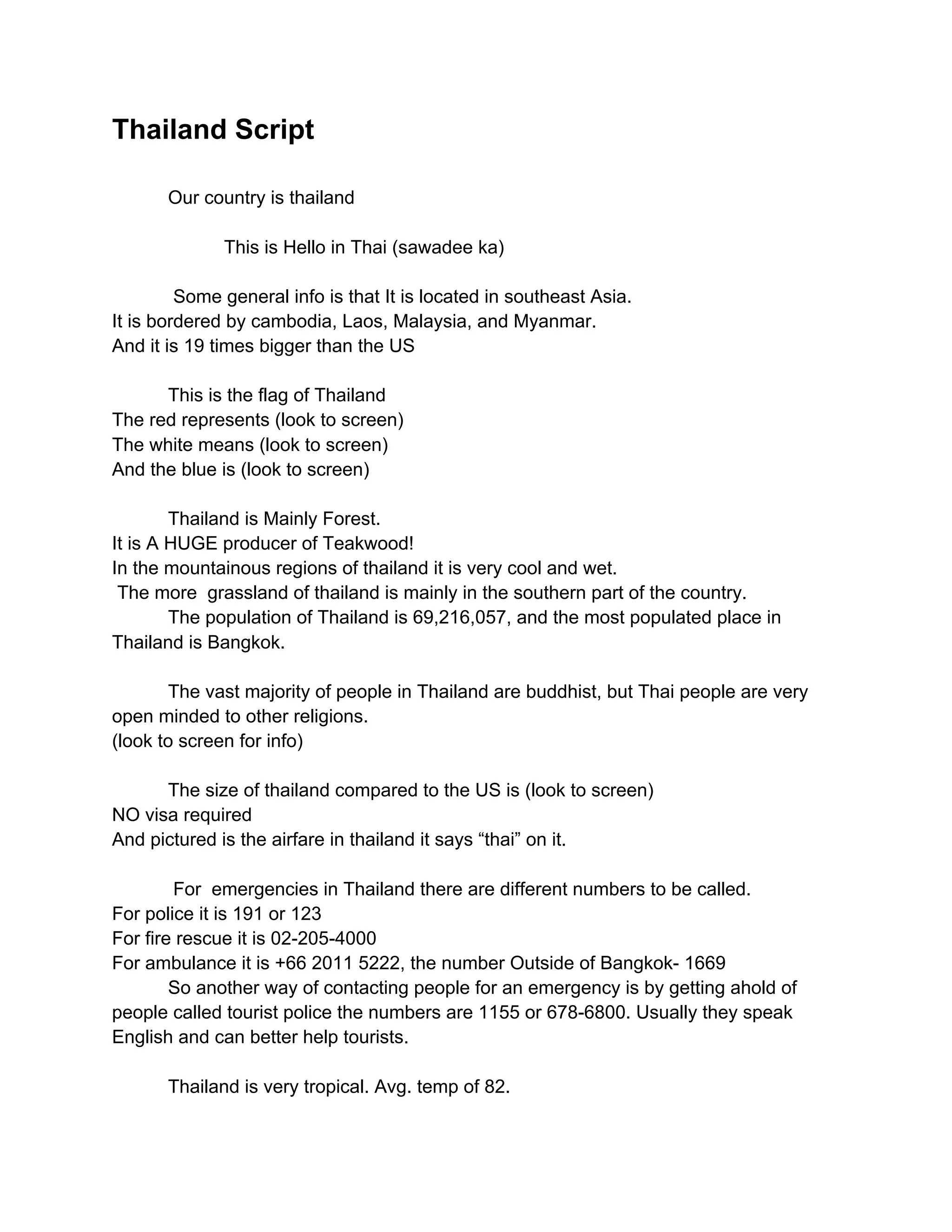 Thailand script breanna & erica | PDF