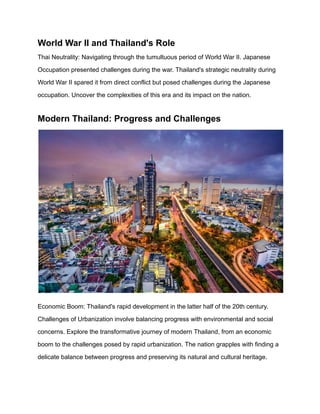 Thailand's Rich History and Heritage_ Unveiling the Tapestry of Time.pdf