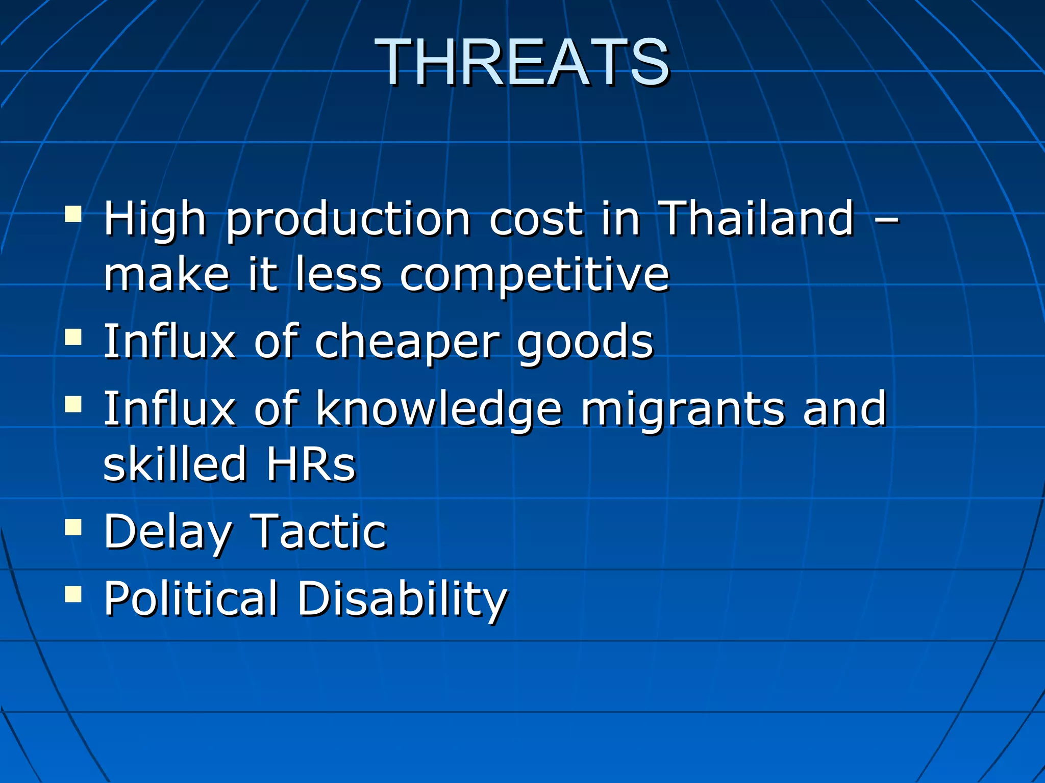 SWOT Analysis: Thailand | PPT
